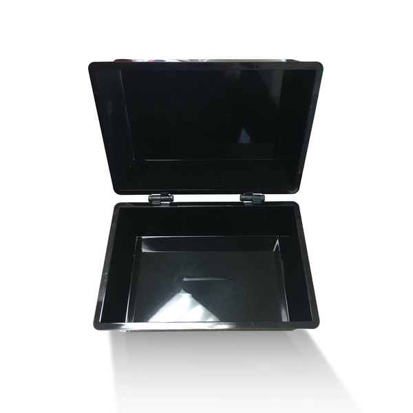 Q-Connect Black Card Index Box 6x4 Inches KF10010